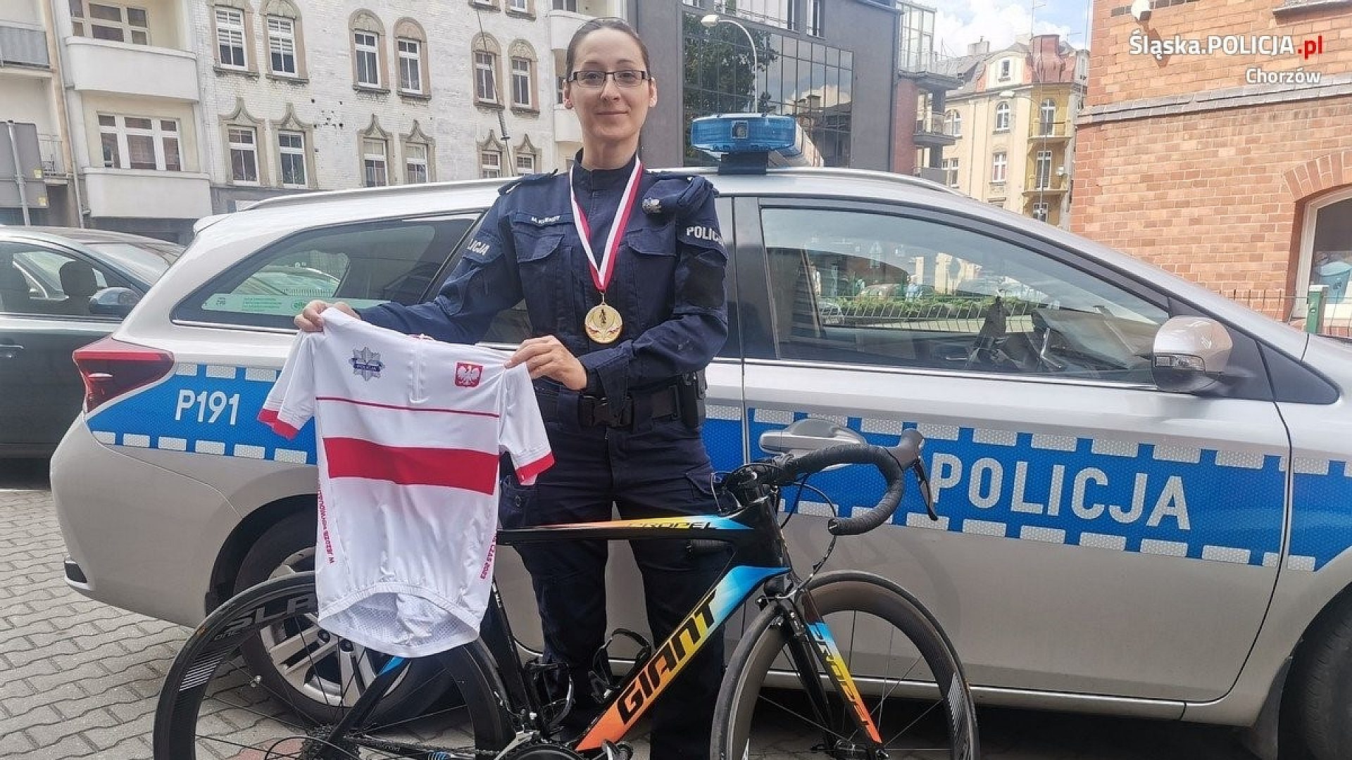 Policjantka z Chorzowa mistrzynią Polski w kolarstwie szosowym policjantów!