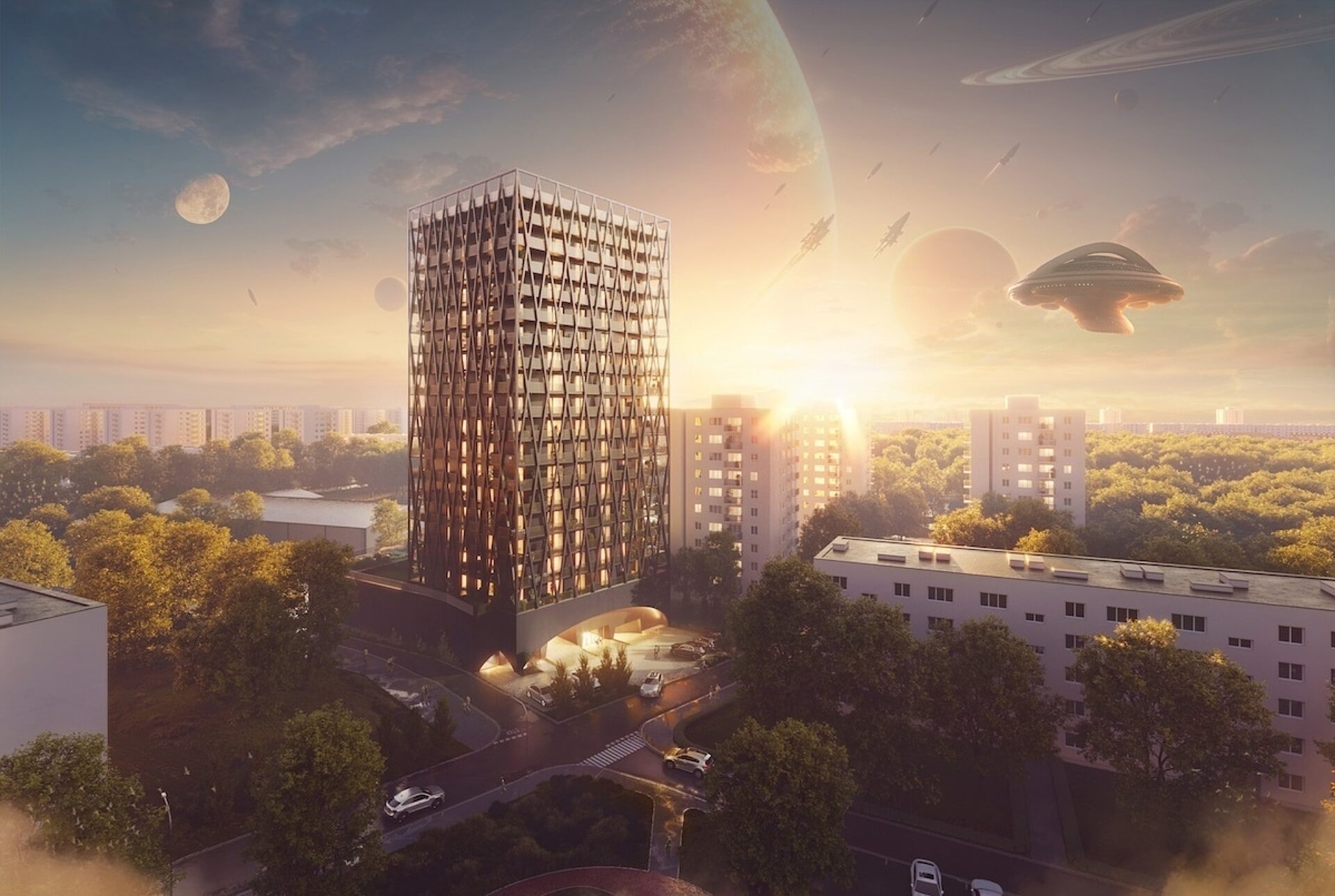 Chorzów: Ruszyła budowa apartamentowca "Cosmo". To najwyższy budynek ...